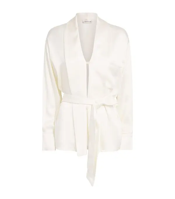 Victoria Beckham Satin Crepe Alba Blouse