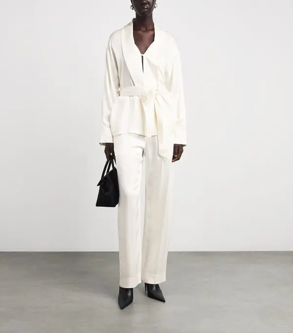 Victoria Beckham Satin Crepe Alba Blouse