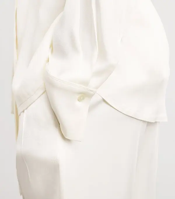 Victoria Beckham Satin Crepe Alba Blouse