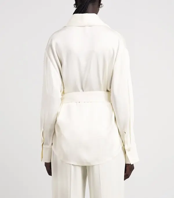 Victoria Beckham Satin Crepe Alba Blouse