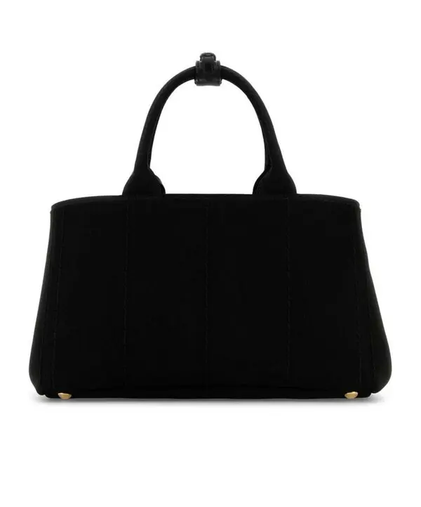 Prada Logo-embroidered Large Handbag
