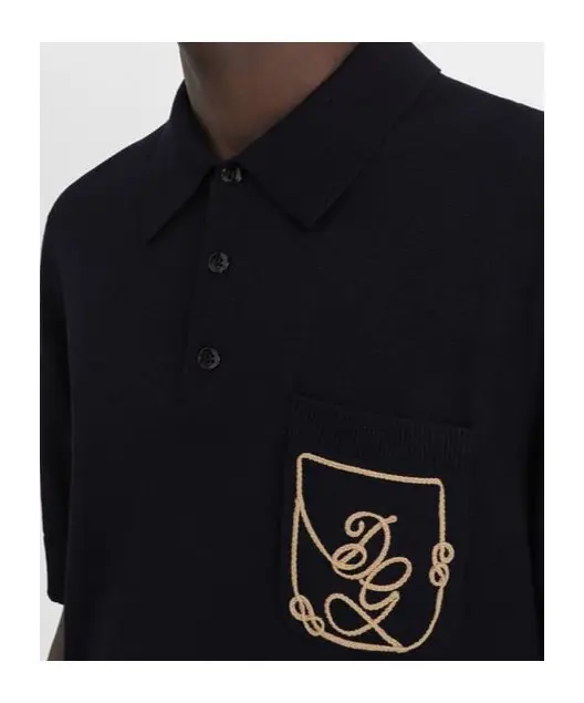 Dolce & Gabbana Dolce Gabbana Logo Embroidered Polo Shirt