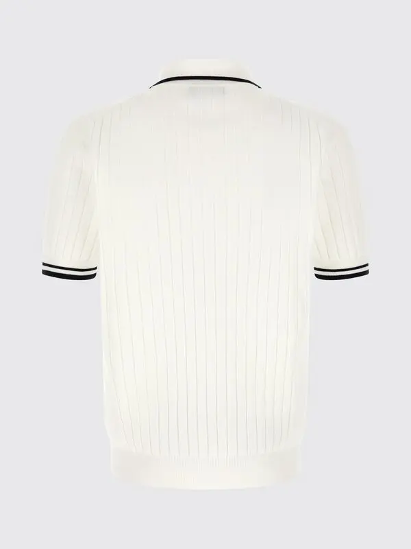 Dolce & Gabbana Dolce Gabbana Costa Ribbed Knit Polo Shirt