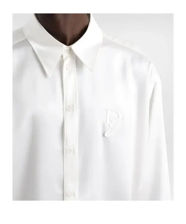 Dolce & Gabbana Silk Shirt - White