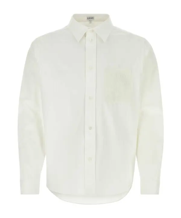 Loewe Anagram Embroidered Button-up Shirt