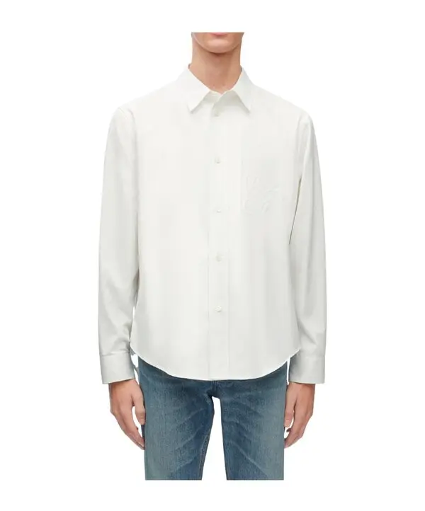 Loewe Anagram Embroidered Button-up Shirt