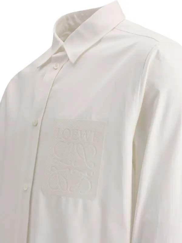 Loewe Anagram Embroidered Button-up Shirt