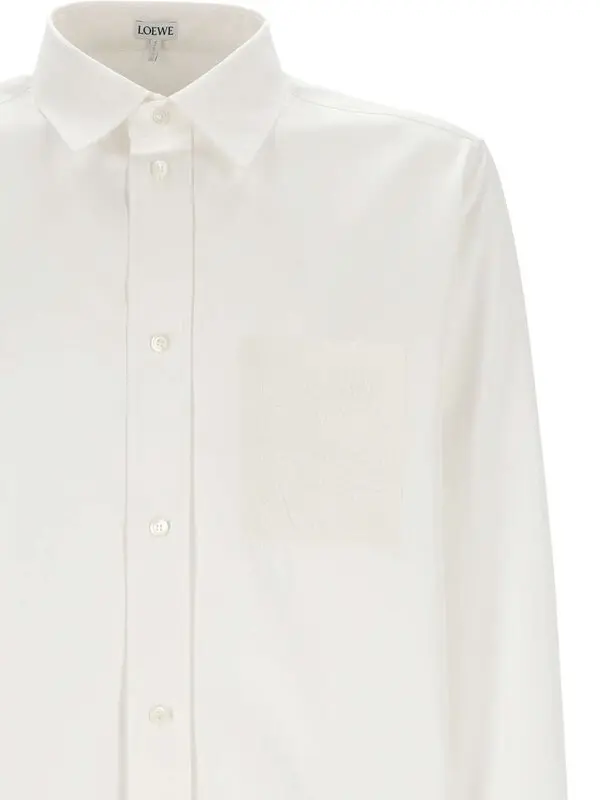 Loewe Anagram Embroidered Button-up Shirt