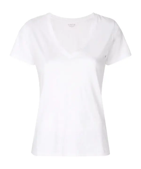 Vince Classic V-neck Short-sleeved T-shirt - No