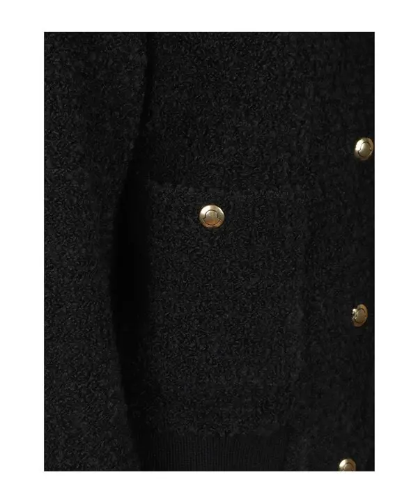 Moncler Zip-up Padded Cardigan - Black