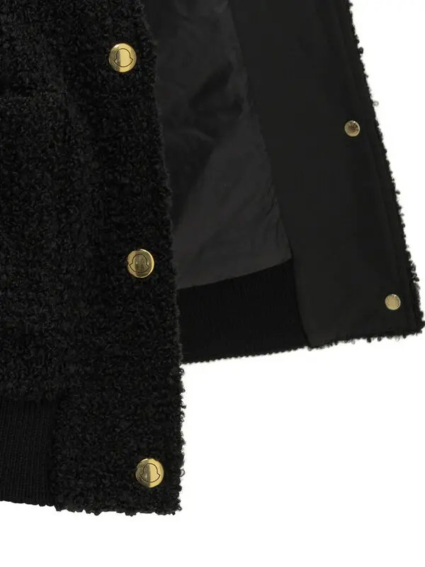 Moncler Zip-up Padded Cardigan - Black