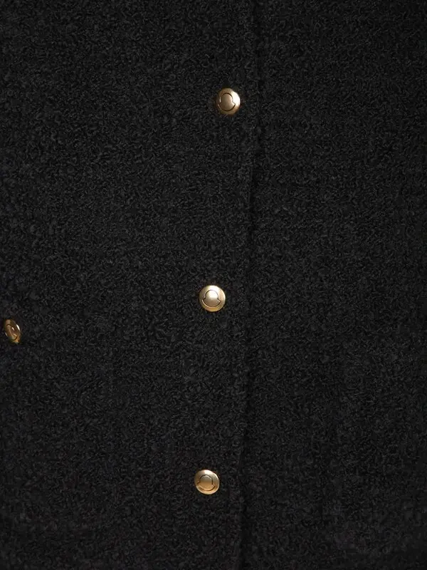 Moncler Zip-up Padded Cardigan - Black