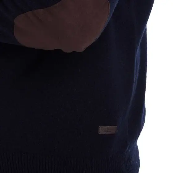 Barbour High-neck Half Buttoned Knit Jumper