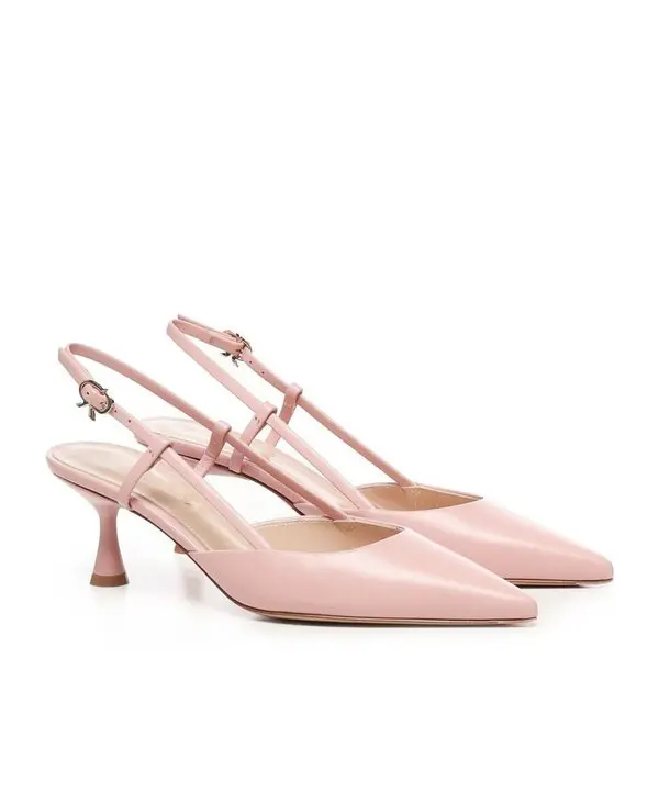 GIANVITO ROSSI Ascent Pointed-toe Slingback Pumps