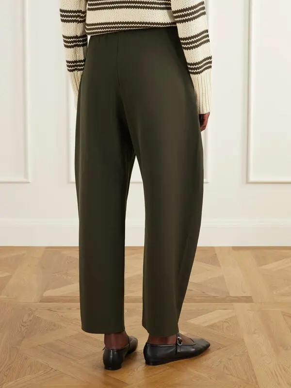 LA LIGNE Colby Recycled-crepe Barrel-leg Pants
