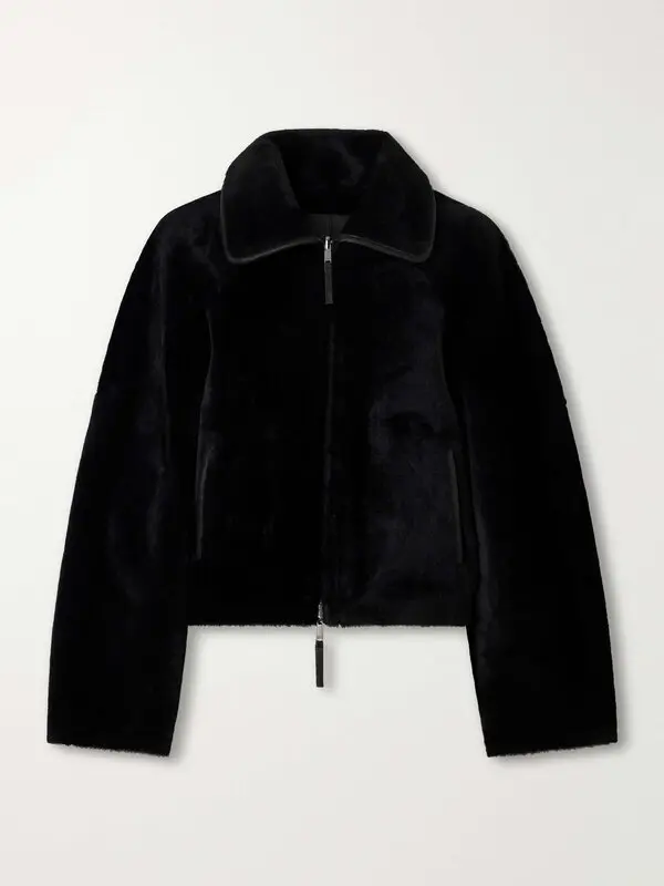 JOSEPH Kyro Reversible Shearling Jacket - Black