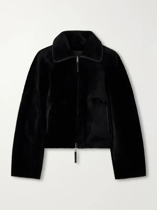 JOSEPH Kyro Reversible Shearling Jacket - Black