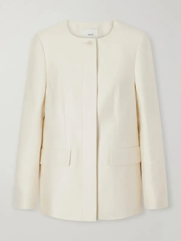 JOSEPH Myra Woven Blazer - Neutrals