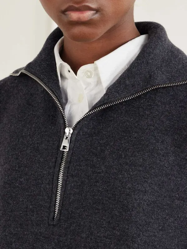RÓHE Wool-blend Half-zip Sweater