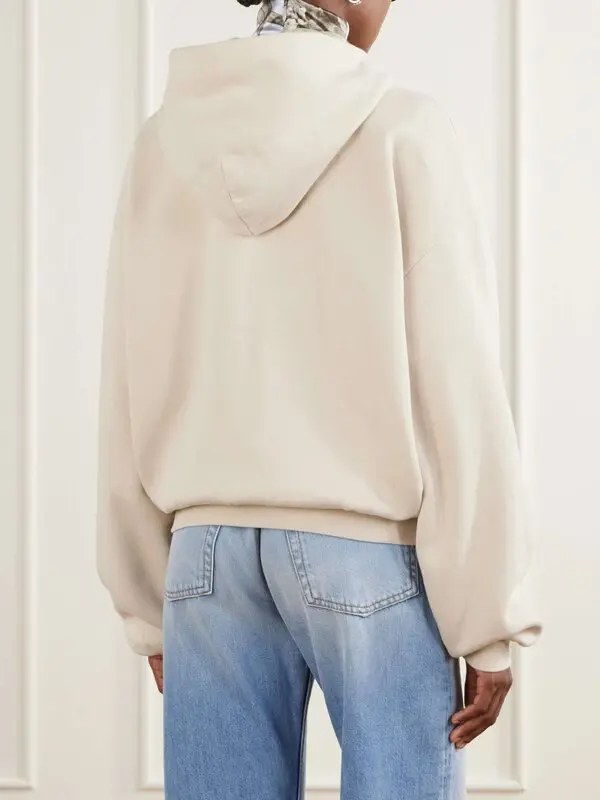 Acne Studios Embroidered Cotton-fleece Zip-up Hoodie