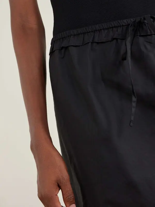 DEIJI STUDIOS One Frill Organic Cotton-poplin Knee-length Skirt