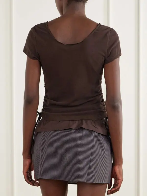 DEIJI STUDIOS Drawstring Organic Cotton T-shirt