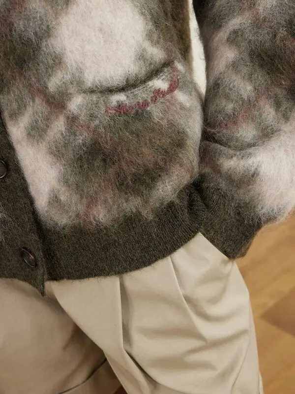 Acne Studios Katch Intarsia Mohair Wool-blend Cardigan