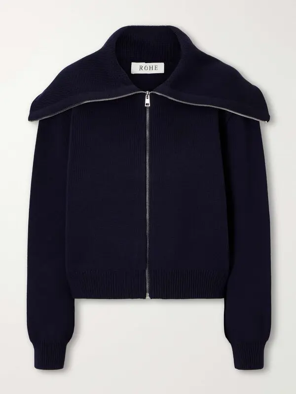 RÓHE Wool-blend Zip-up Cardigan