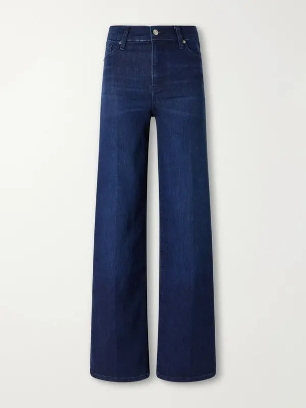 FRAME Le Slim Palazzo High-rise Wide-leg Jeans - Blue