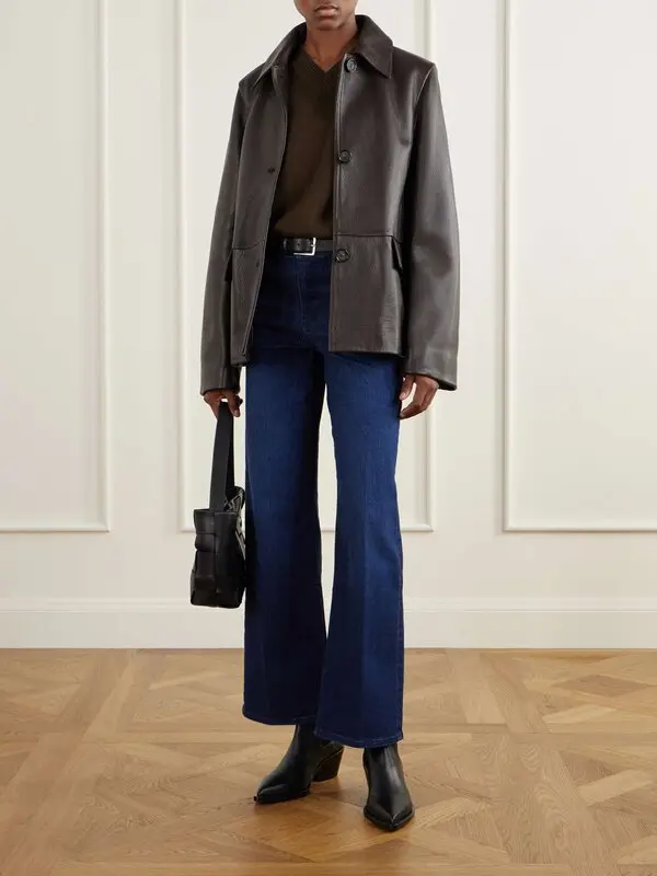 FRAME Le Slim Palazzo High-rise Wide-leg Jeans