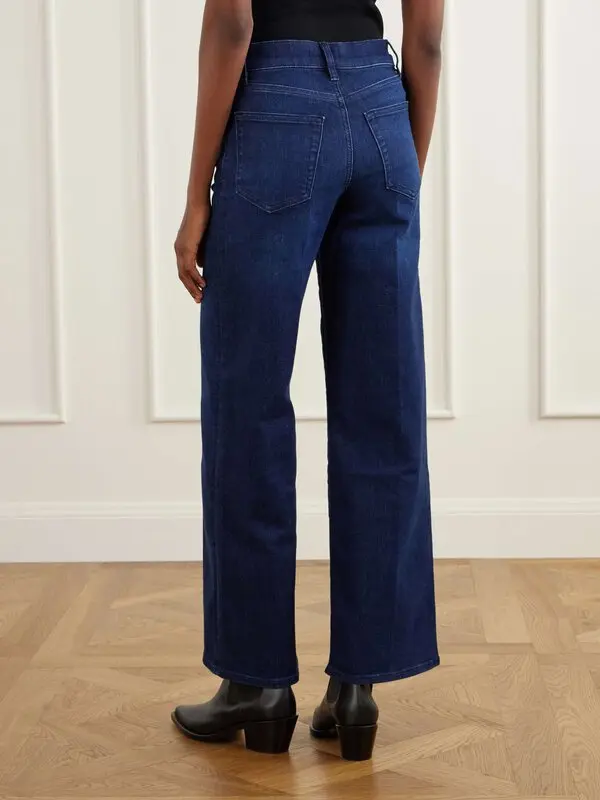 FRAME Le Slim Palazzo High-rise Wide-leg Jeans