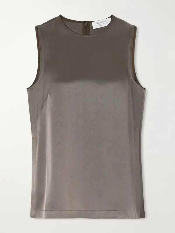 LA LIGNE Crepe-satin Cami