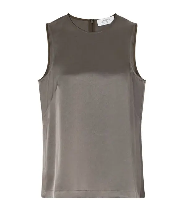 LA LIGNE Crepe-satin Cami - Brown