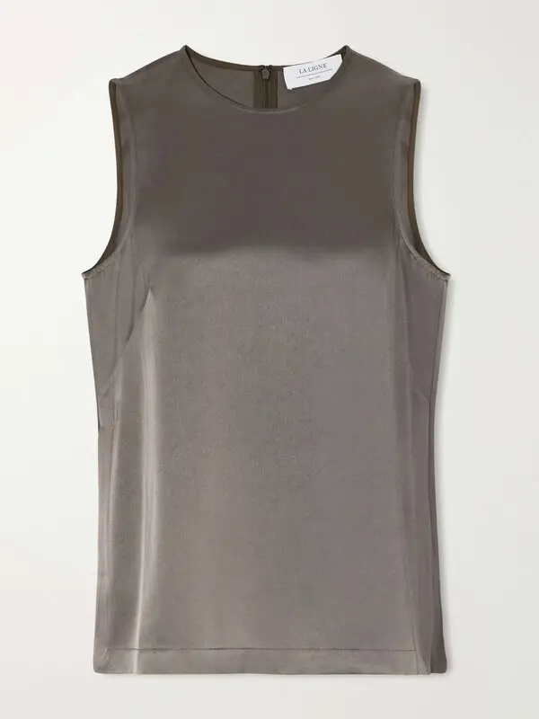 LA LIGNE Crepe-satin Cami