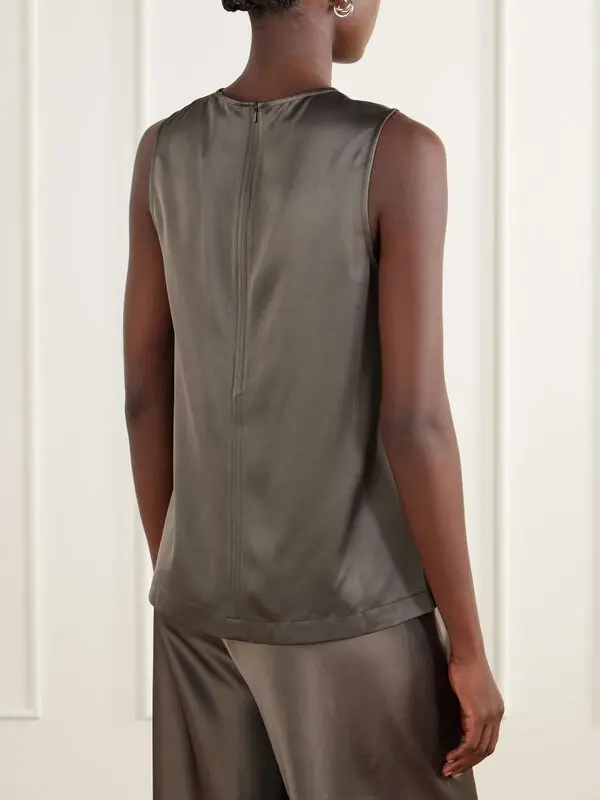 LA LIGNE Crepe-satin Cami
