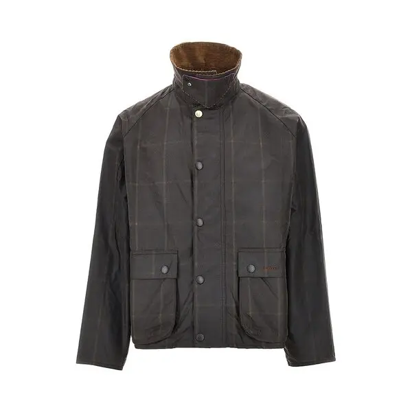PAUL SMITH LOVES BARBOUR Transport Windowpane Waxed Cotton Jacket An - Brown