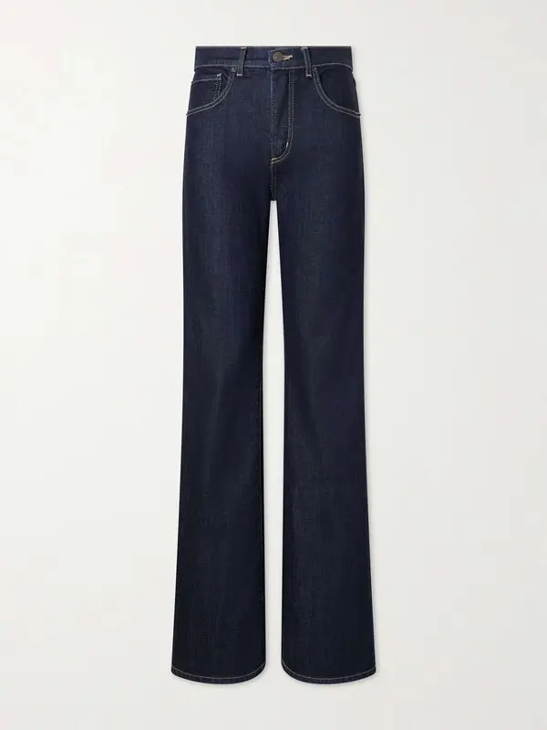 NILI LOTAN Celia High-rise Straight-leg Jeans - Indigo