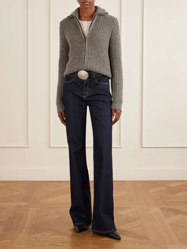 NILI LOTAN Celia High-rise Straight-leg Jeans