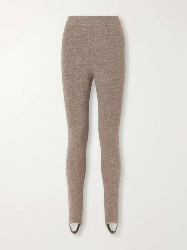 LAUREN MANOOGIAN Merino Wool-blend Stirrup Leggings - Gray