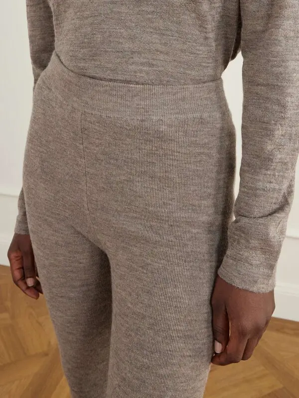 LAUREN MANOOGIAN Merino Wool-blend Stirrup Leggings