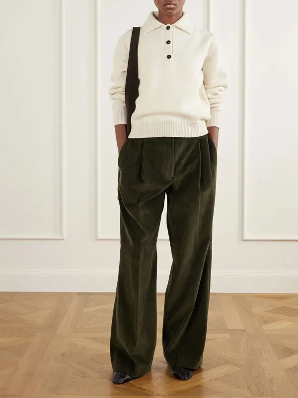 RÓHE Wool And Cashmere-blend Polo Sweater