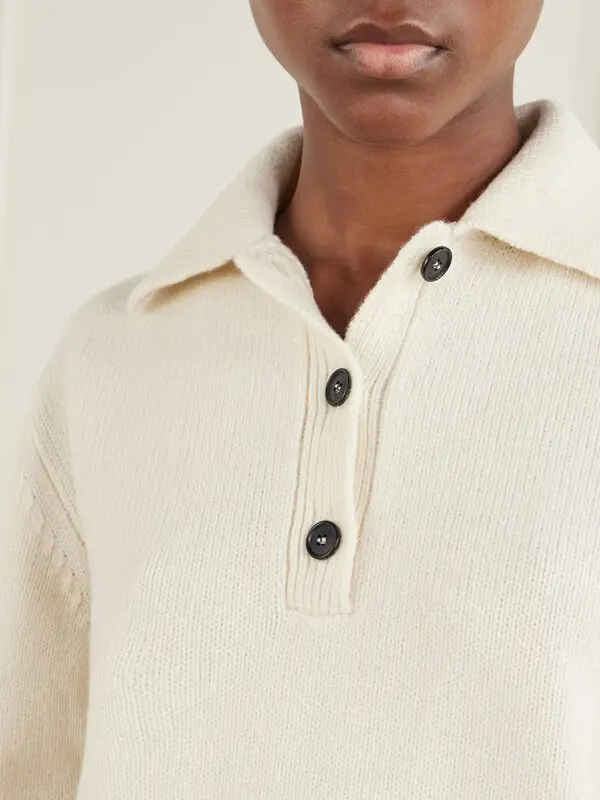 RÓHE Wool And Cashmere-blend Polo Sweater