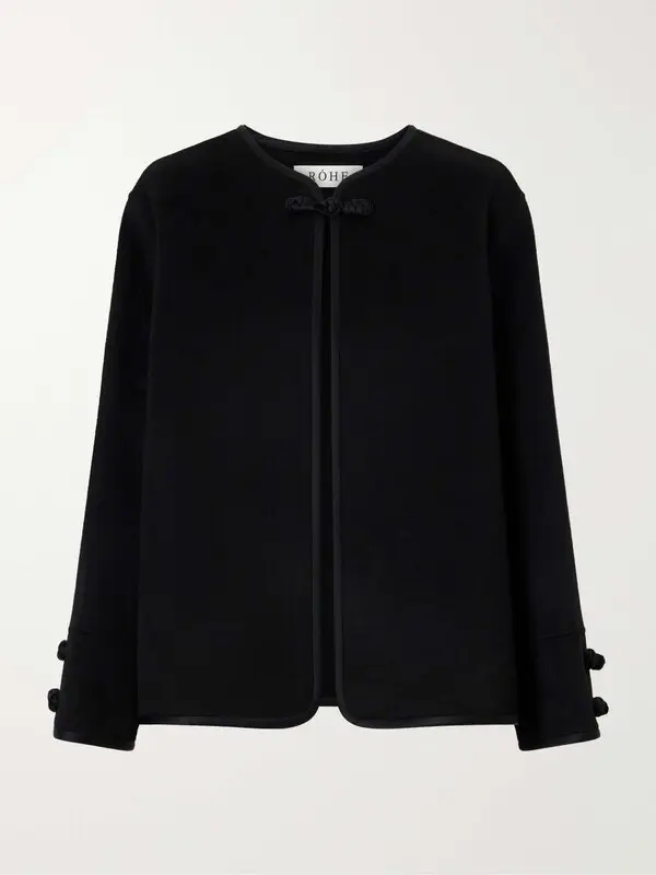 RÓHE Wool And Cashmere-blend Jacket - Black