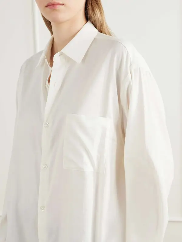 SSSTEIN Cotton And Silk-blend Shirt