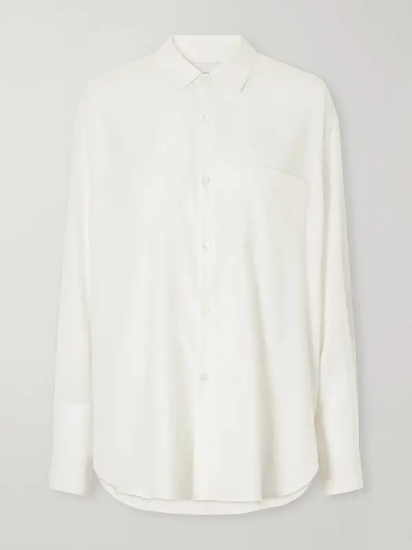 SSSTEIN Cotton And Silk-blend Shirt