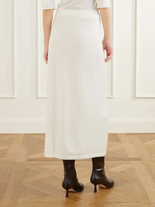 THE PARK Daria Wool And Cashmere-blend Midi Skirt