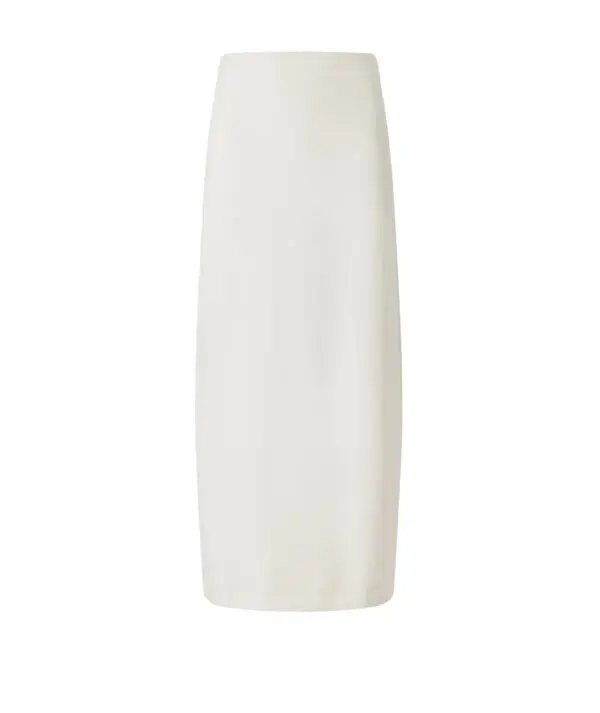 THE PARK Daria Wool And Cashmere-blend Midi Skirt - White