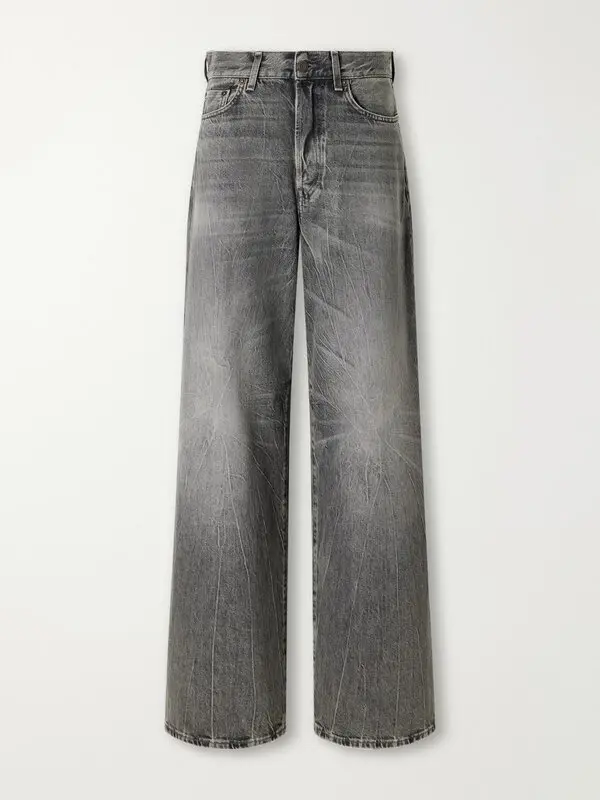 Acne Studios Mid-rise Straight-leg Jeans - Gray