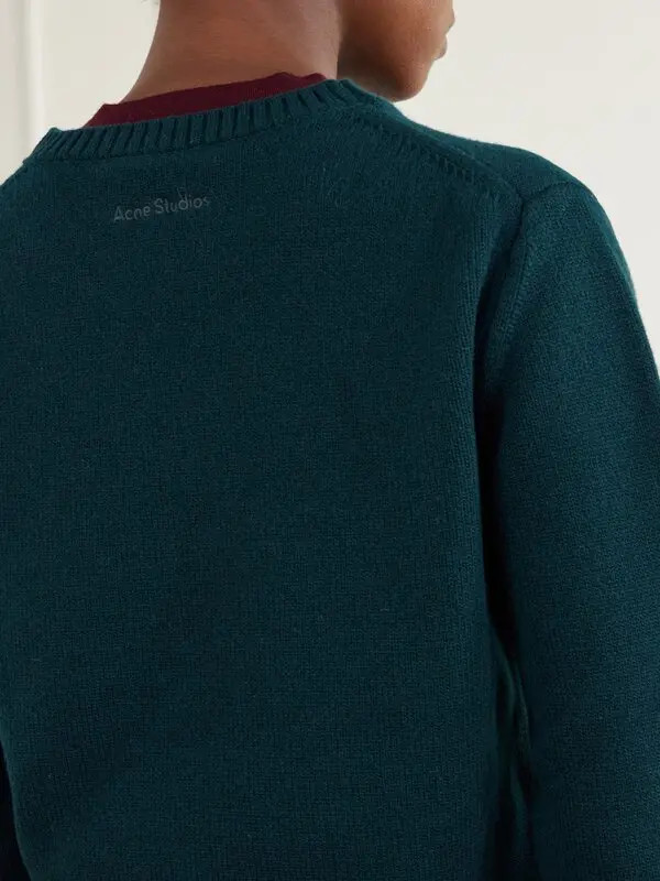 Acne Studios Layered Wool Sweater - Green
