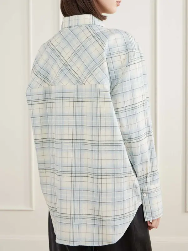 RÓHE Checked Cotton-flannel Shirt - Beige
